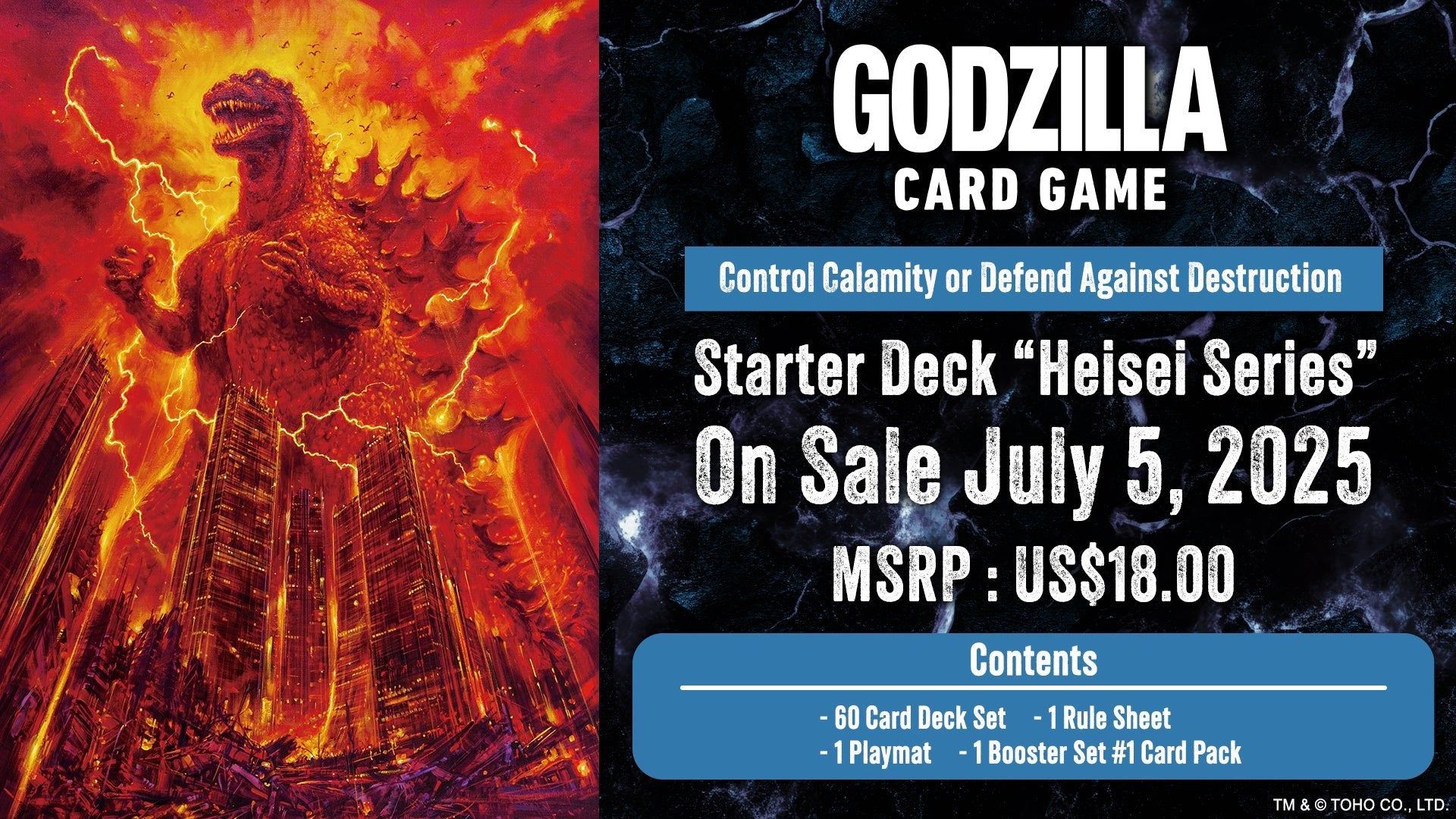 Godzilla Card Game: 'Heisei Series' Starter Deck | Gathering Games