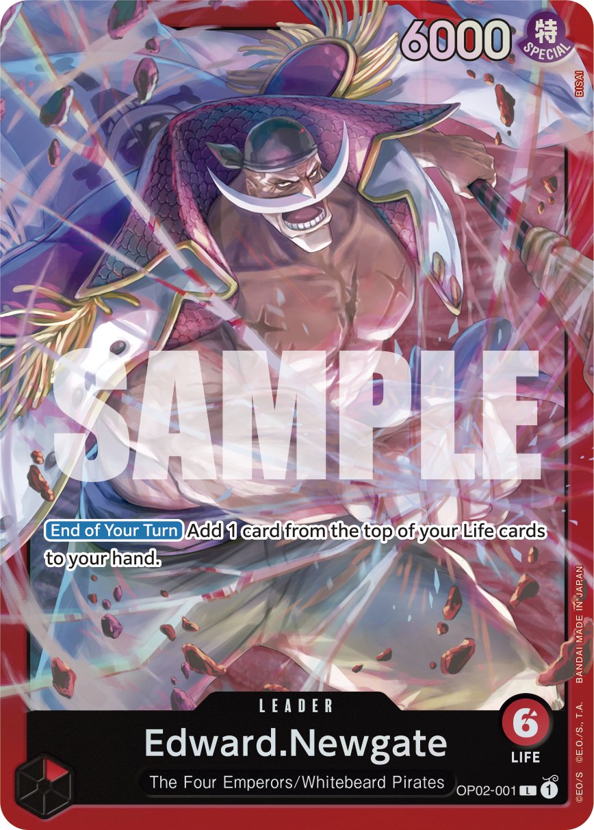 Red Edward.Newgate (ST-15) Starter Deck - One Piece Card Game ...