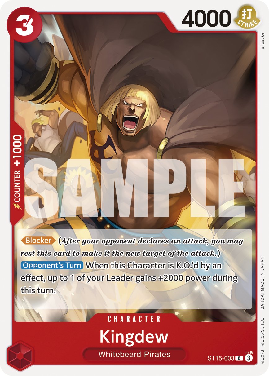 Red Edward.Newgate (ST-15) Starter Deck - One Piece Card Game ...