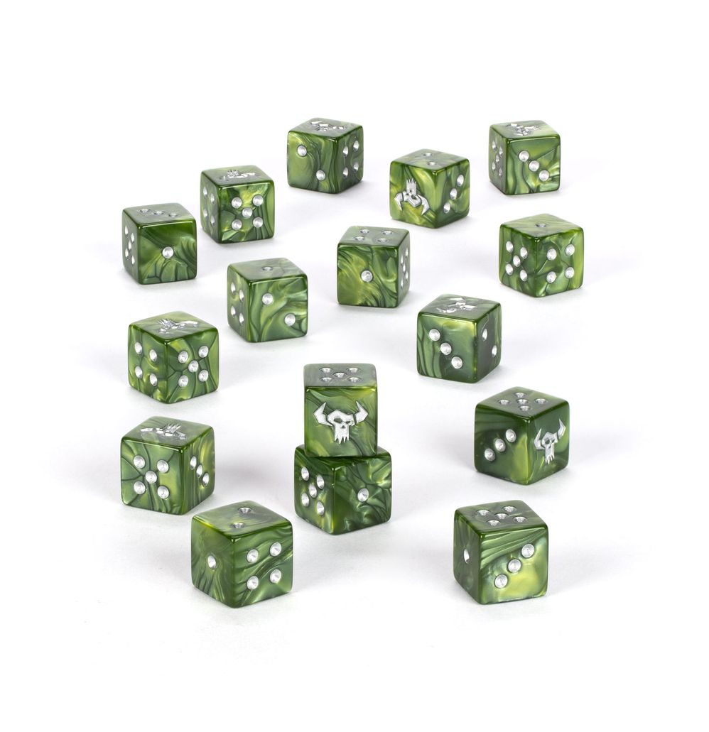 Warhammer 40K: Orks Dice Set | Miniatures & Wargames | Gathering Games