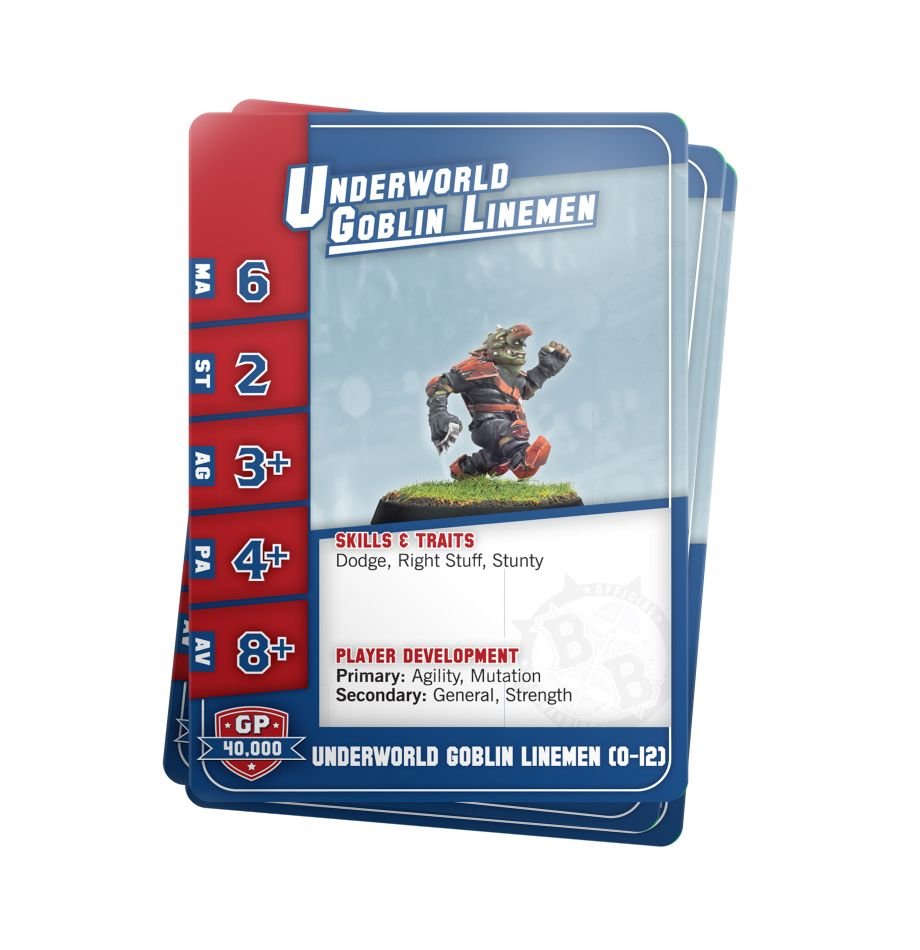 Blood Bowl: Underworld Denizens Team Card Pack | Gathering Games