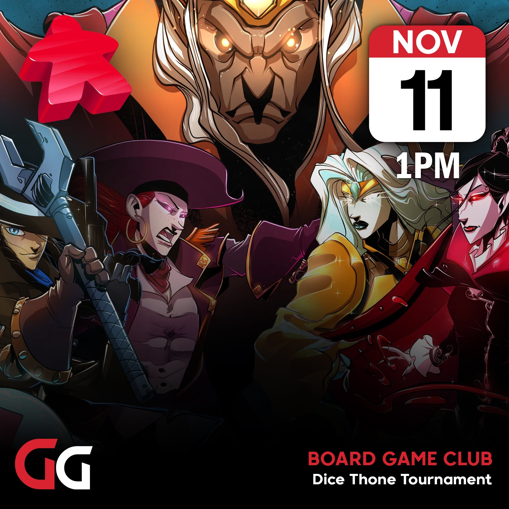Board Game Club: Unmatched Tournament | 4th November | Skipton ...