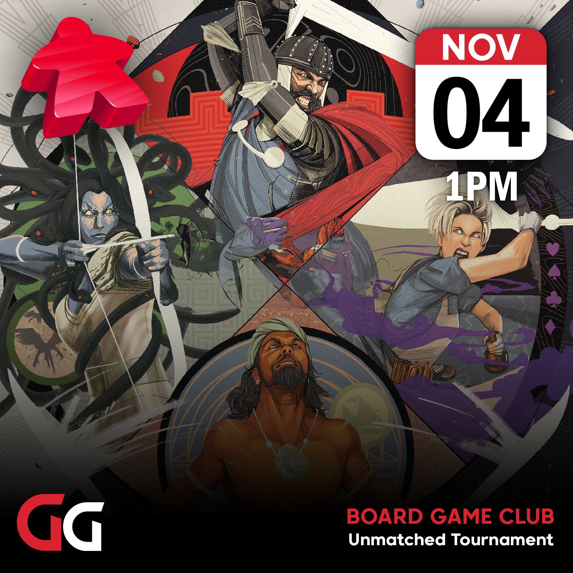 Board Game Club: Unmatched Tournament | 4th November | Skipton ...