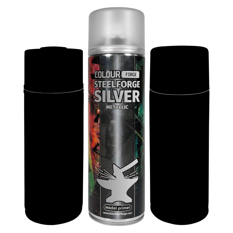 Colour Forge: Steelforge Silver Spray (500ml) | Miniatures & Wargames ...