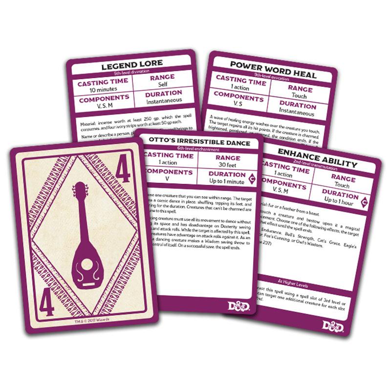 Dungeon & Dragons (D&D): Bard Spellbook Cards (Revised) | Gathering Games