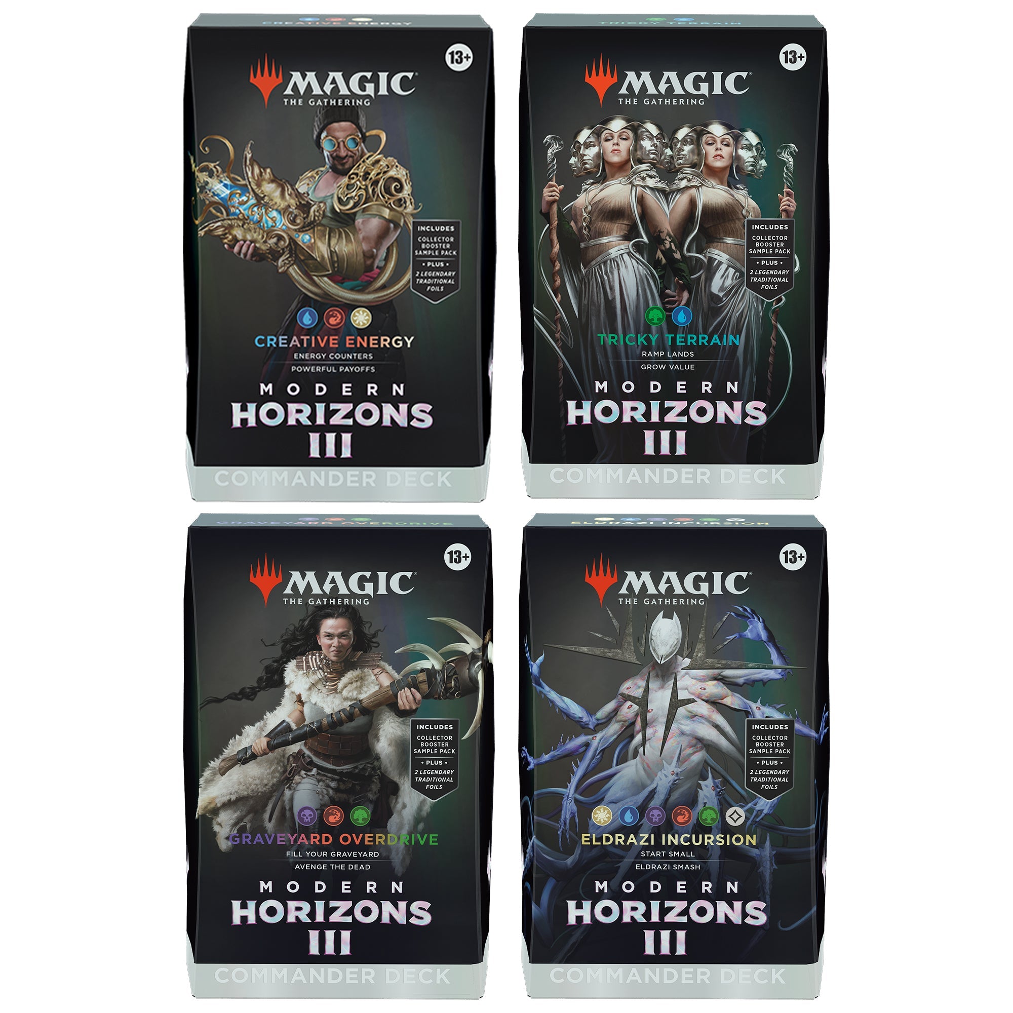 Magic: Modern Horizons 3 Set Of Four Precon Commander Decks | Gathering ...