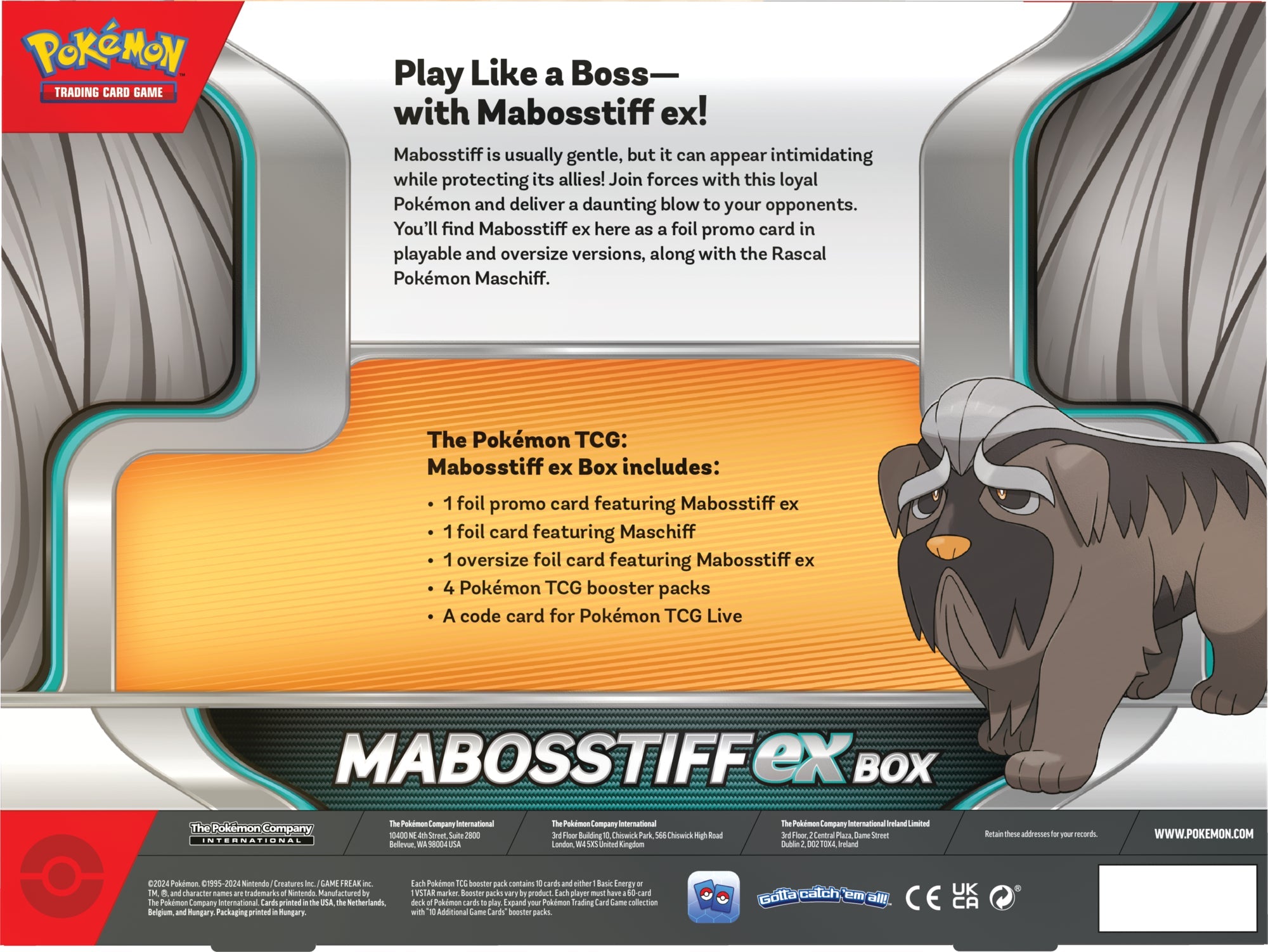 Pokemon TCG: Mabosstiff ex Box | Trading Card Games | Gathering Games