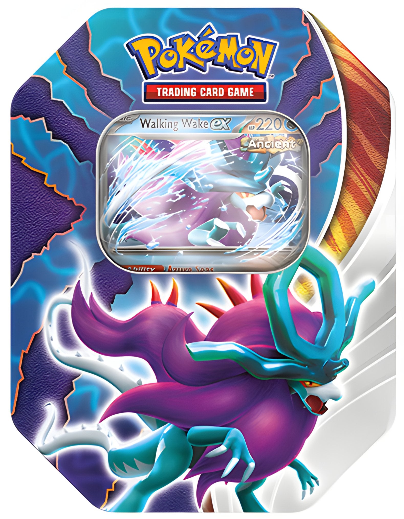 Pokemon TCG: Paradox Clash - Walking Wake ex Tin | Trading Card Games ...