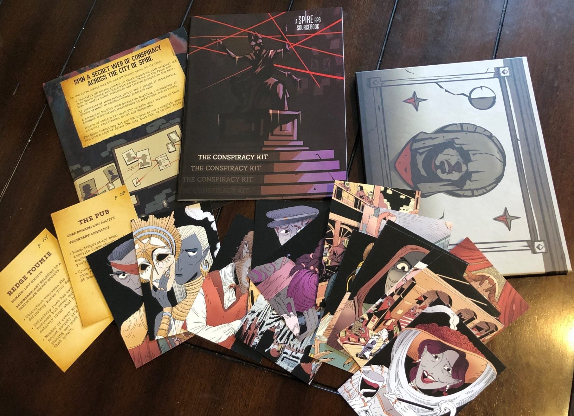 Spire RPG: GM Screen and Conspiracy Kit | Roleplaying Games | Gathering ...