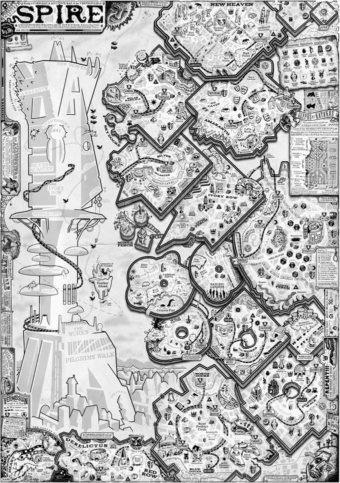 Spire RPG: Spire Map | Roleplaying Games | Gathering Games