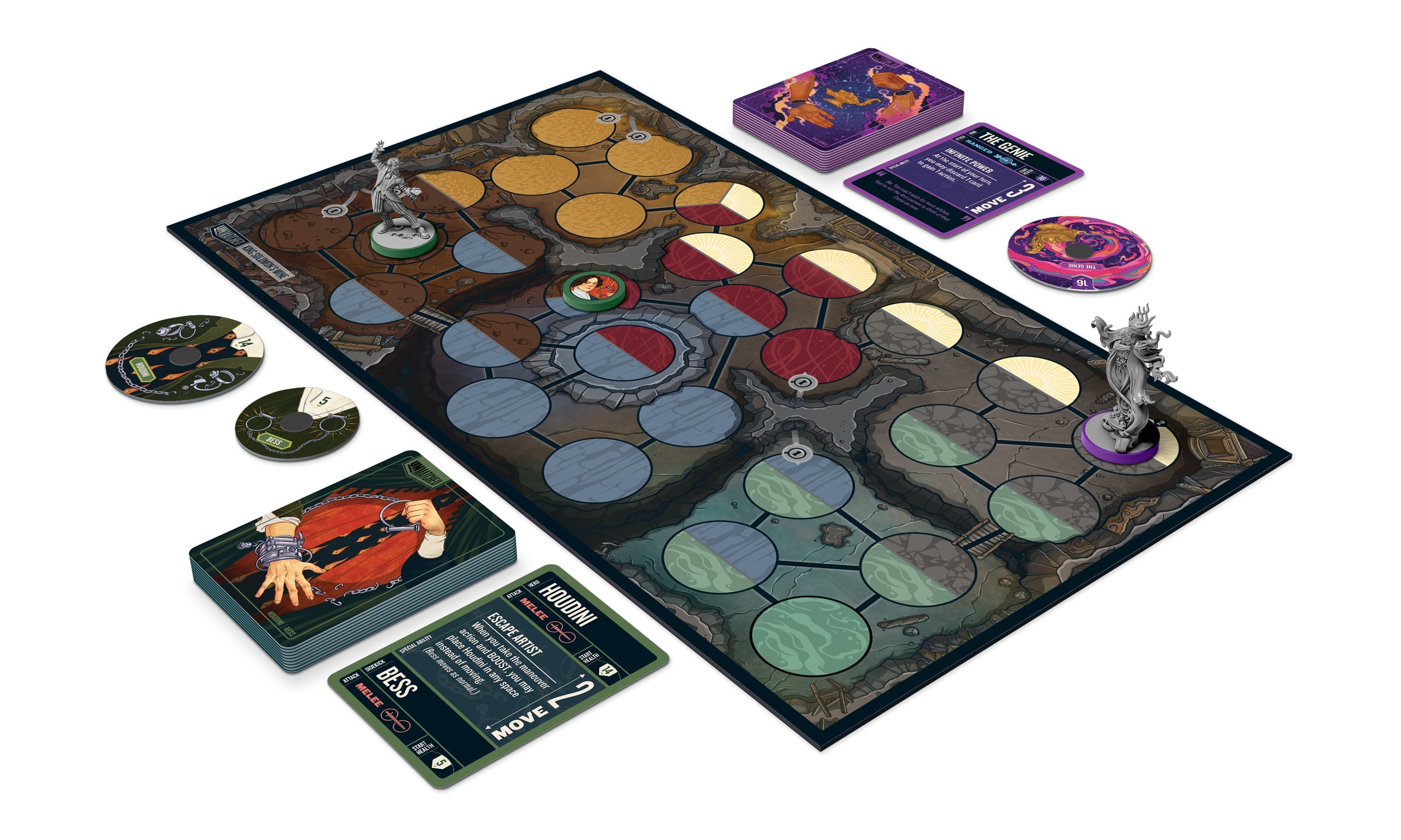 Unmatched: Houdini Vs. The Genie | Board Games | Gathering Games